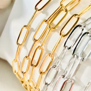 Paperclip Chain No Fade Non-tarnish - Gold Silver Wholesale Bulk Chain ...