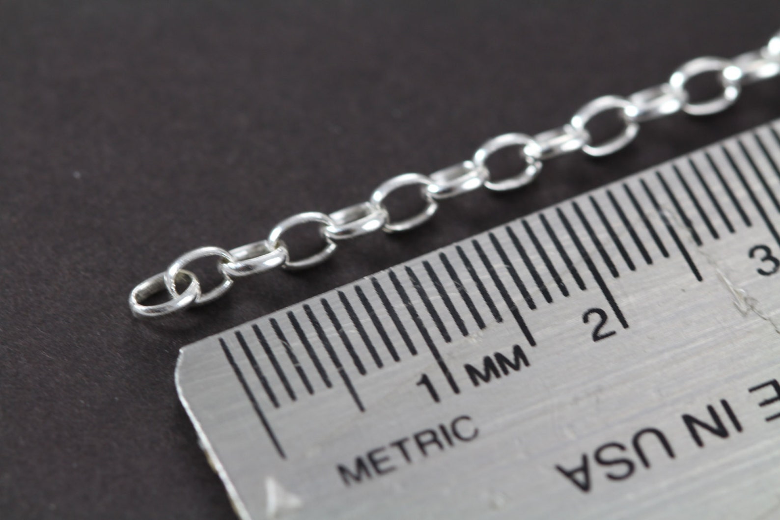 Silver Chain Bulk Oval Cable Chain for Him Oval Rolo Chain - Etsy