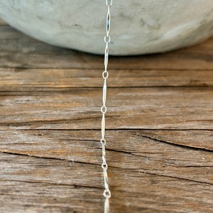 Sterling Silver Bar and Dapped Link Chain – DIY Jewelry Supplies - Etsy