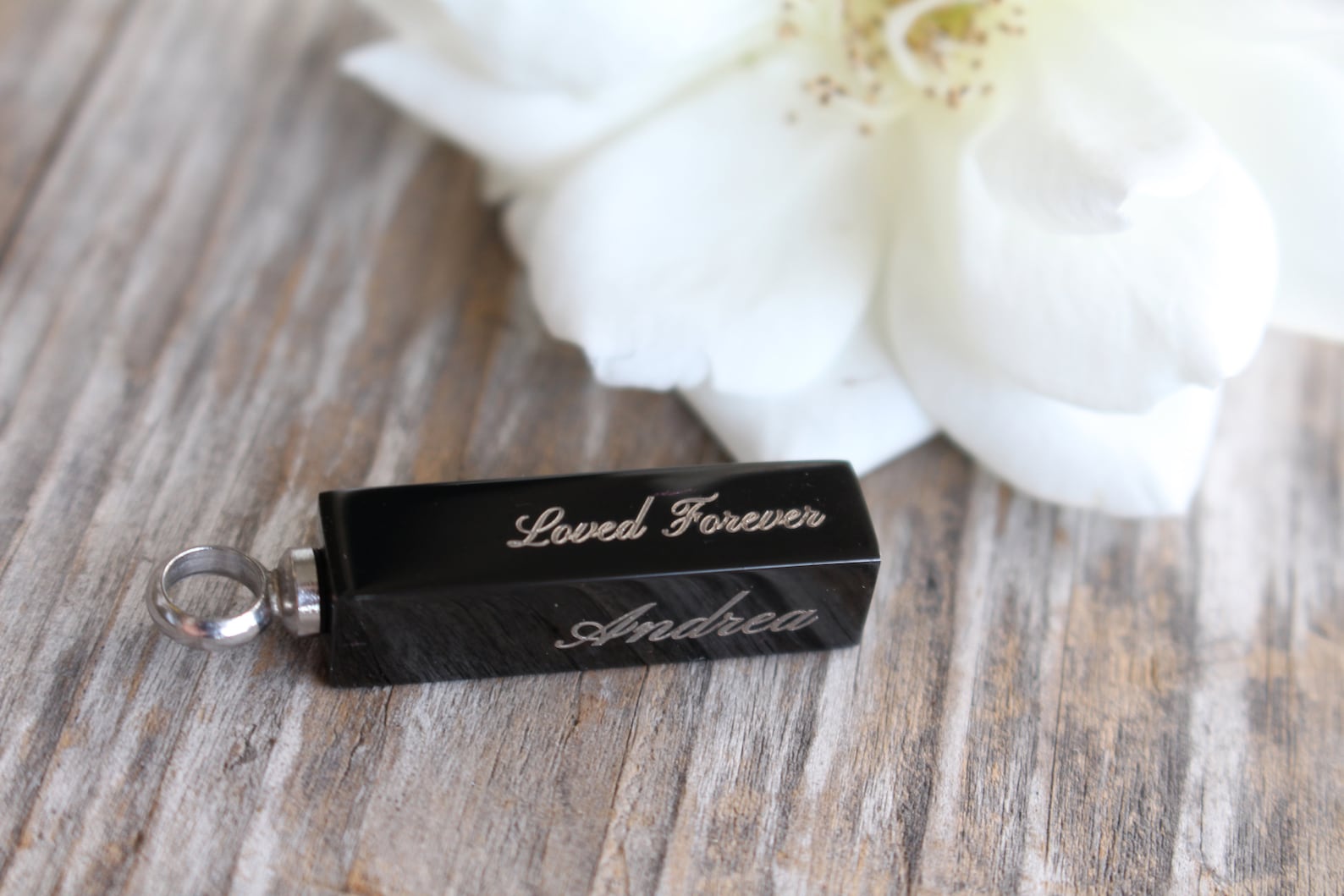 Urn Necklace Silver Custom Engraved Urn Pendant Jewelry for - Etsy