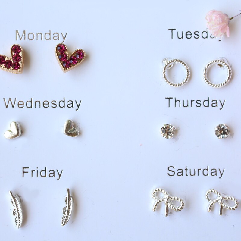Stud Earrings Set - Etsy