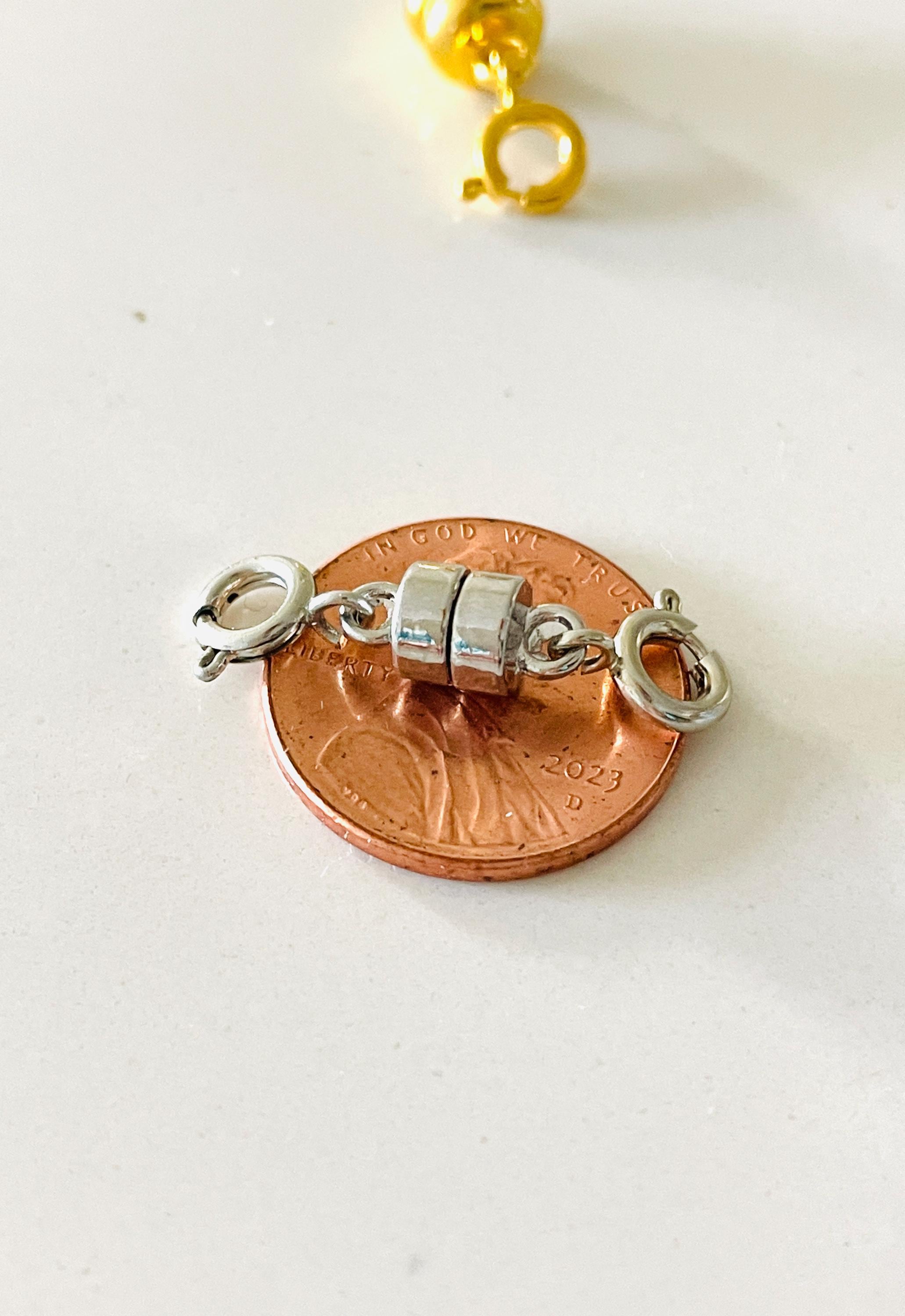 6 Magnet Clasps Various Shapes - Silver Gold Magnetic Clasp Findings ...