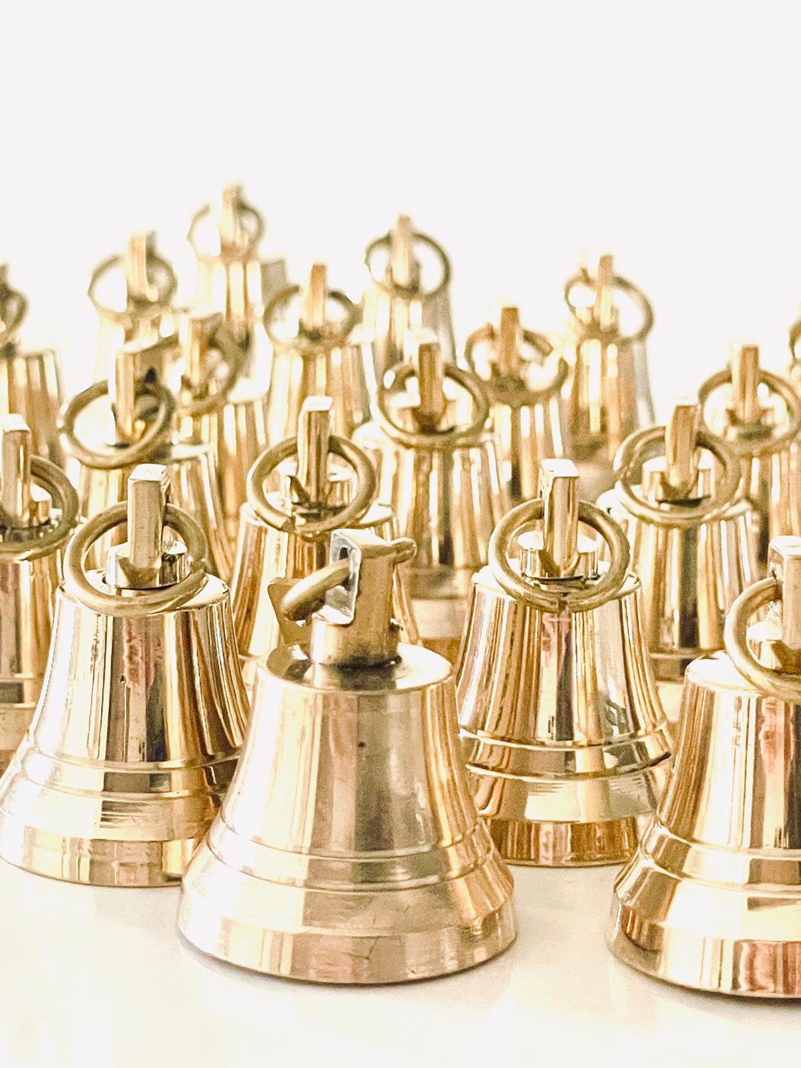 Personalized Brass Wedding Bells, Custom Engraved Bride Groom Names ...