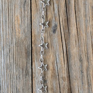 Silver Stainless Steel Star Link Chain - No Fade No Tarnish Waterproof ...