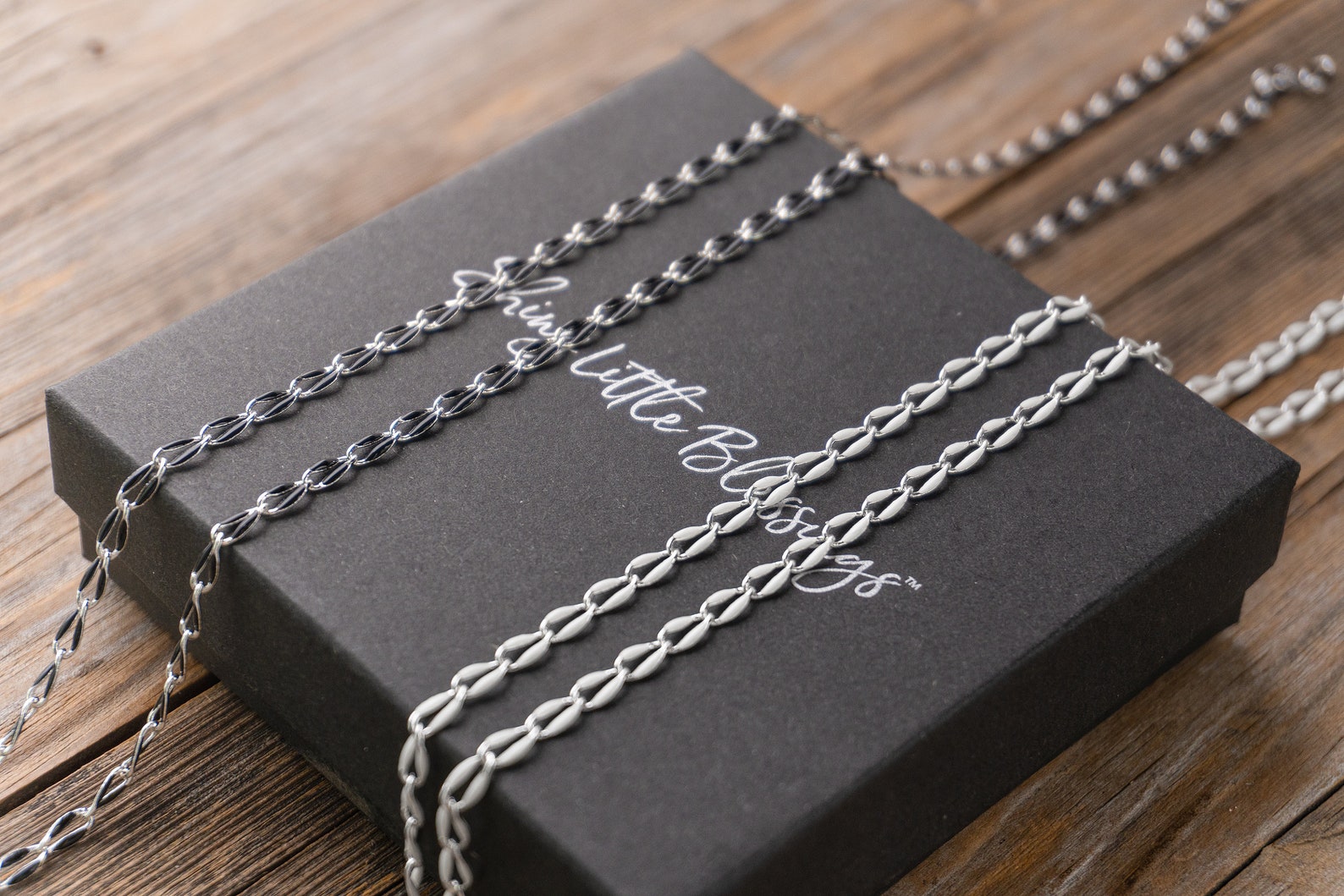 Enamel Chains Silver - Multi Color Neon Black White - Wholesale Bulk ...