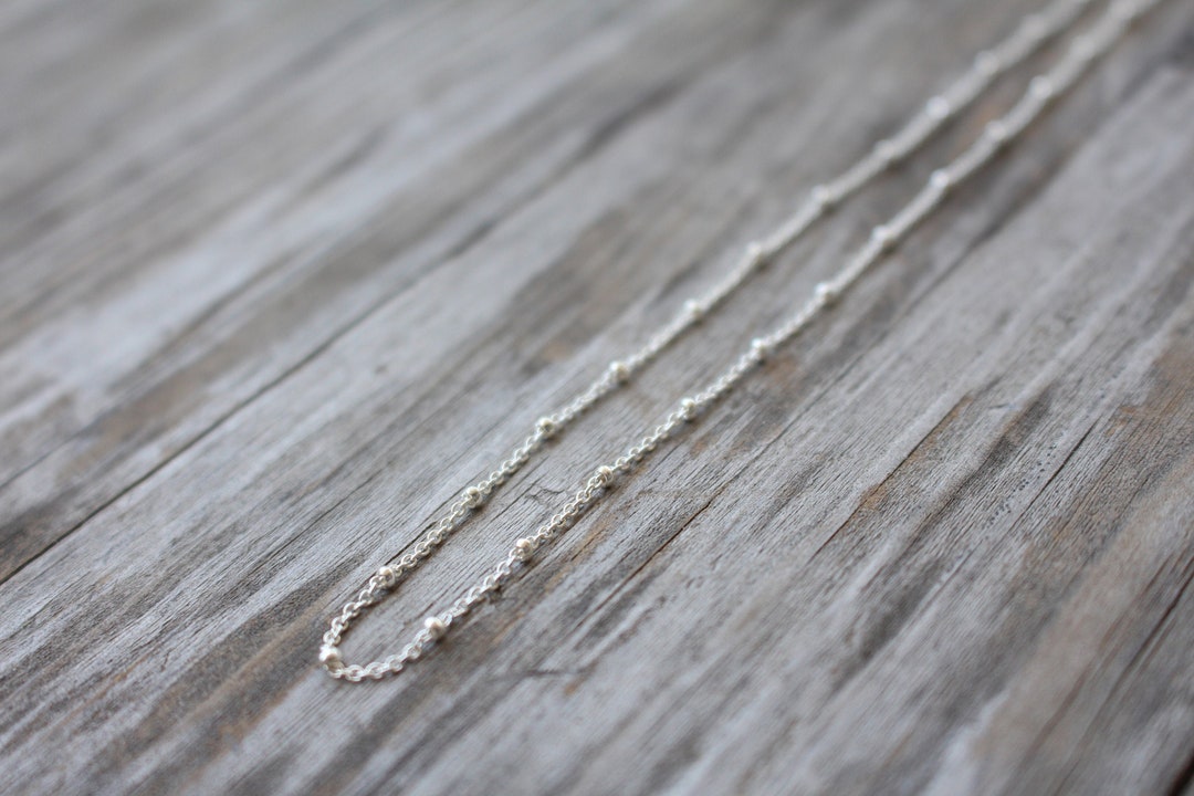 5 Bulk Satellite Ball Chain Necklaces 925 Sterling Silver 12 14 16 18 ...