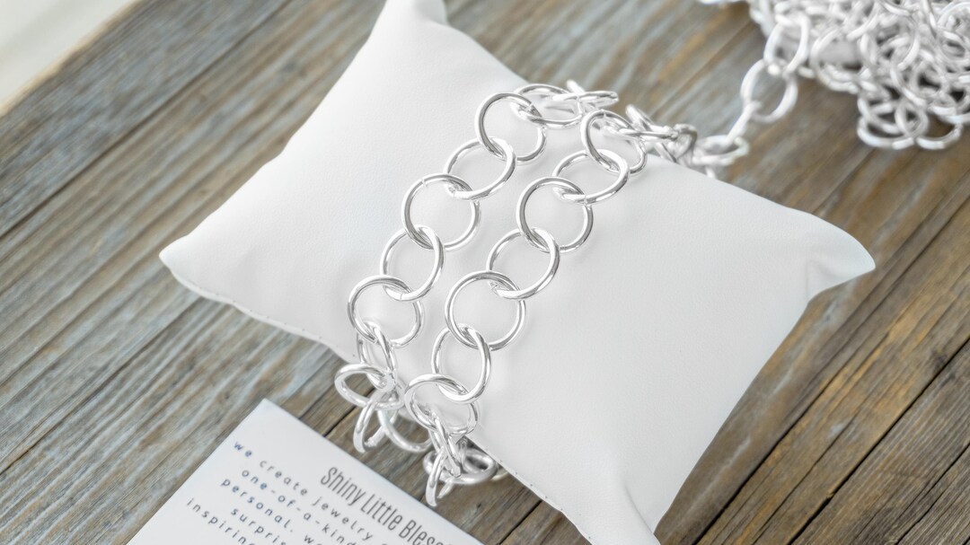 Stainless Steel Round Cable Link Chain - Thick Fancy Non-tarnish No ...