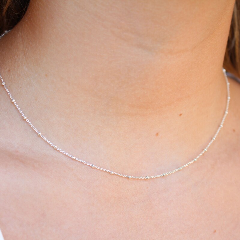 Silver Necklace - Etsy