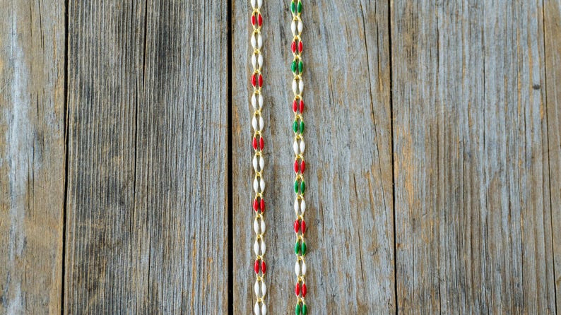 Permanent Jewelry Making Chain - Enamel 18k Gold Chains by the Foot ...