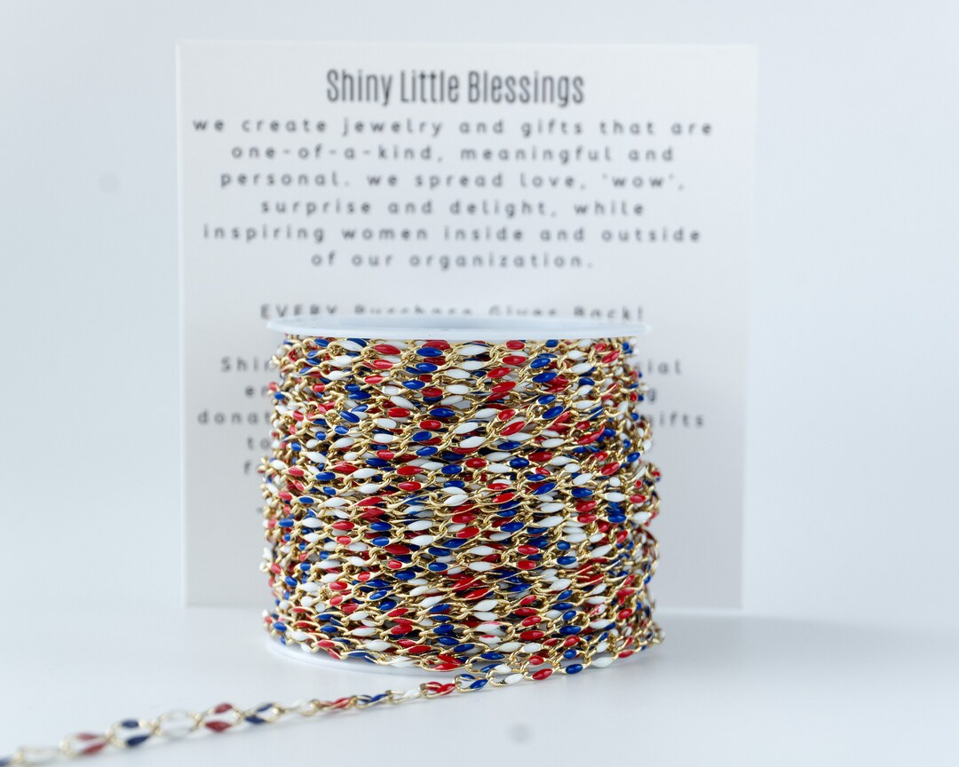 Permanent Jewelry Making Supplies - Enamel and 18k Gold Chain ...