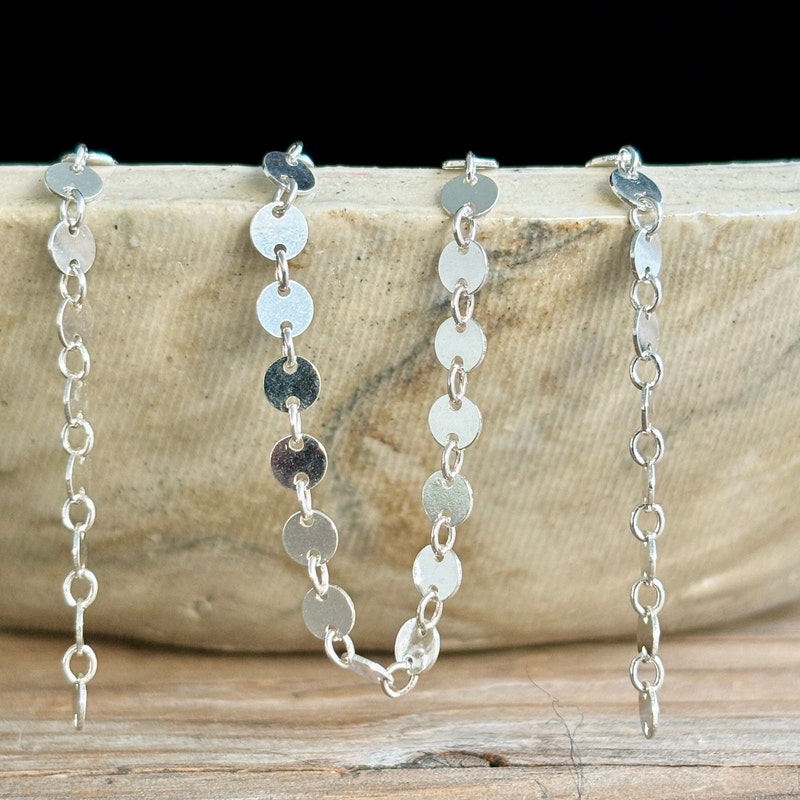 Silver Sequins Jewelry - Etsy