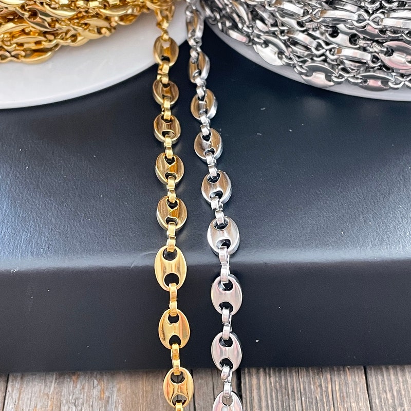 Gold Bean on a Chain - Etsy