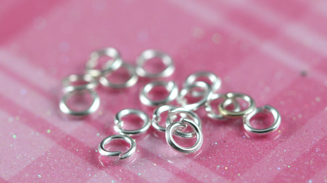 4mm Sterling Silver Open Jump Rings 20 Gauge 50 Pcs Bulk - Etsy