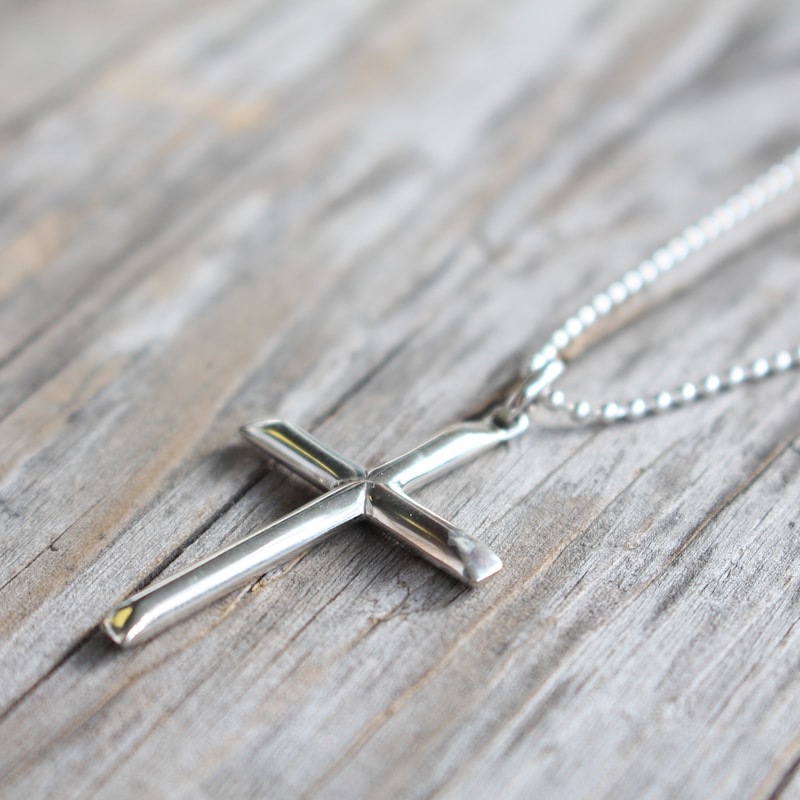 Silver Cross - Etsy