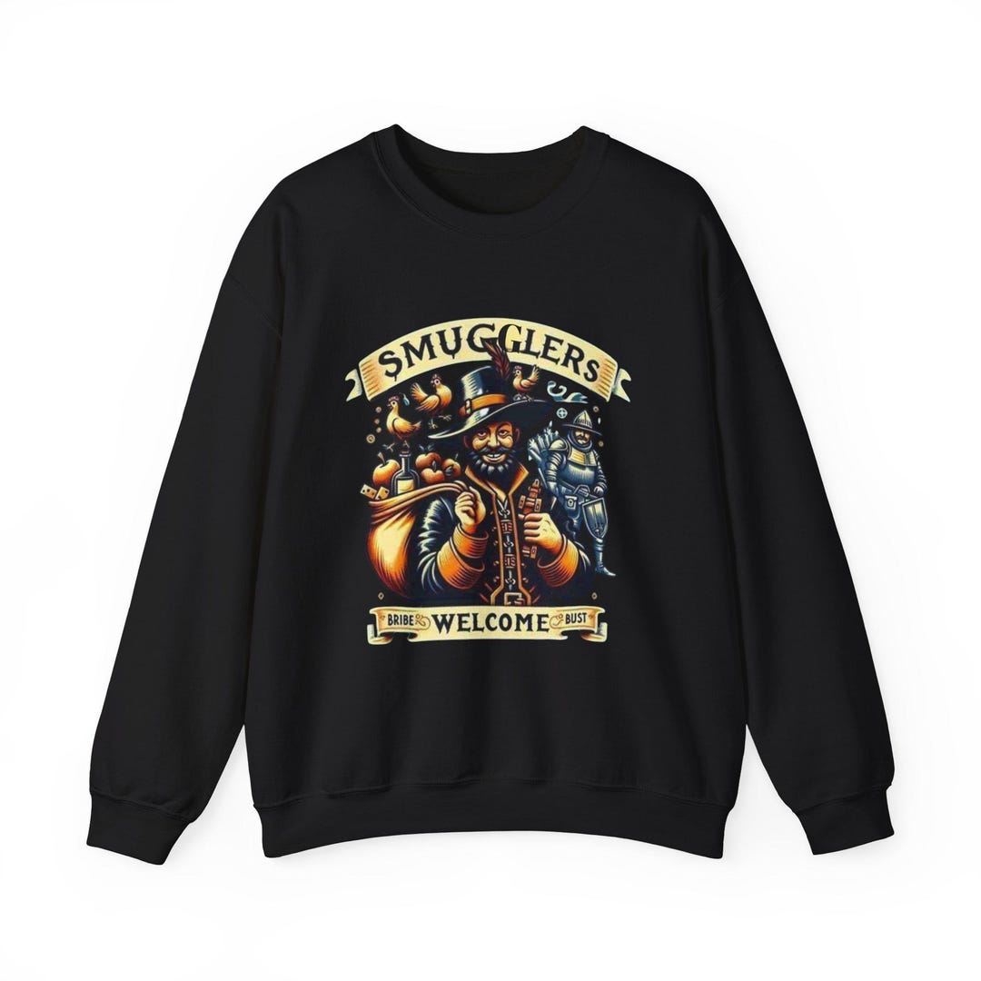 Sheriff of Nottingham Board Game Sweatshirt - Medieval Smuggler Graphic ...