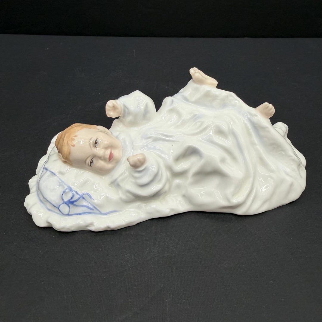Vintage Royal Doulton Porcelain "new Baby" Figurine HN3713, Designed by ...