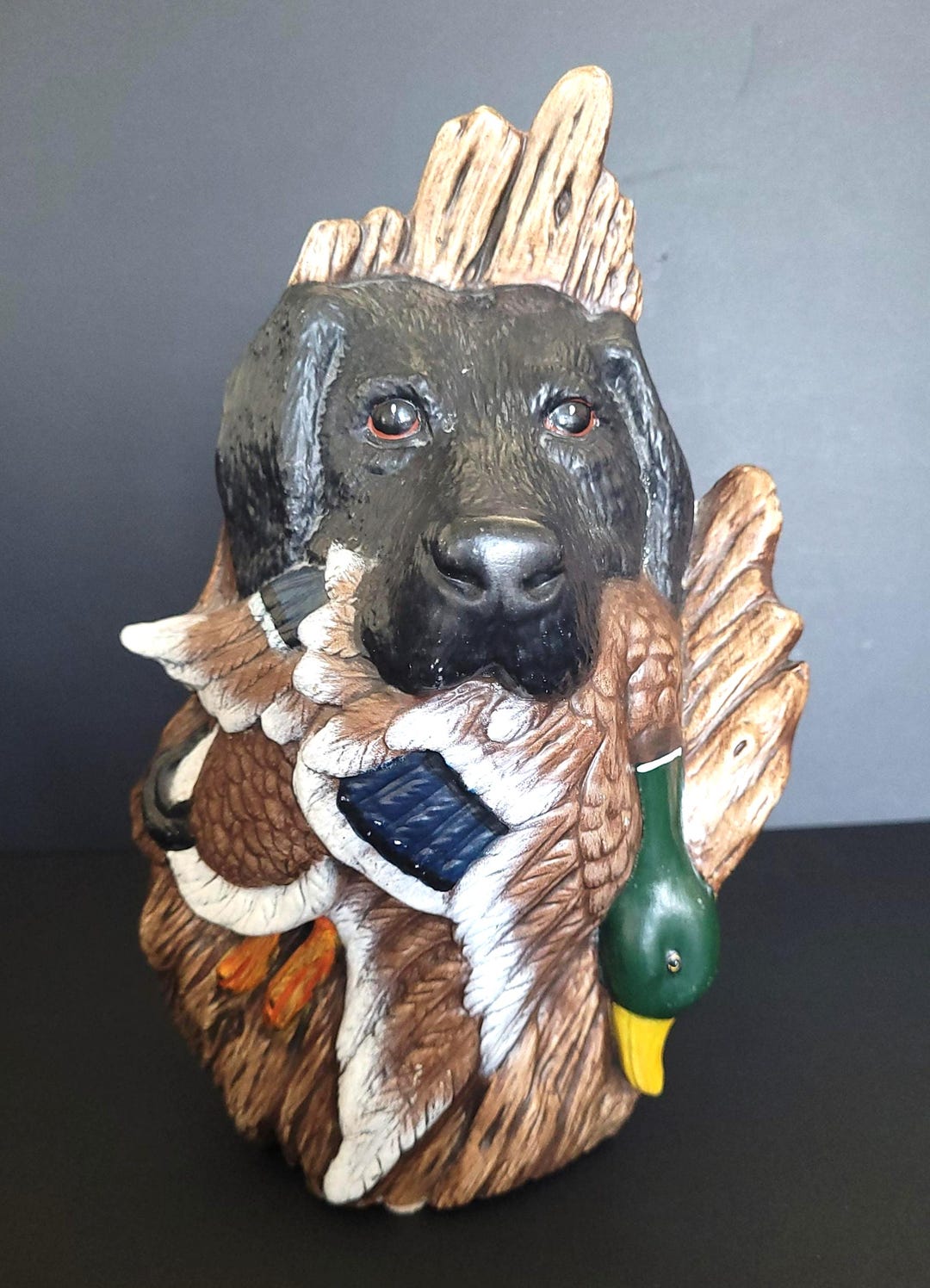 Vintage Ceramic Labrador Retriever Statue: Hunting Dog Sculpture - Etsy