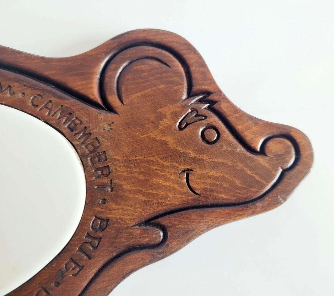 Cheesy Hand Carved Wooden Mouse Cheese Board With Ceramic Insert ...