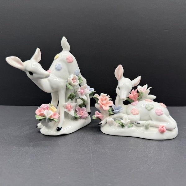 Doe & Fawn Statue - Etsy