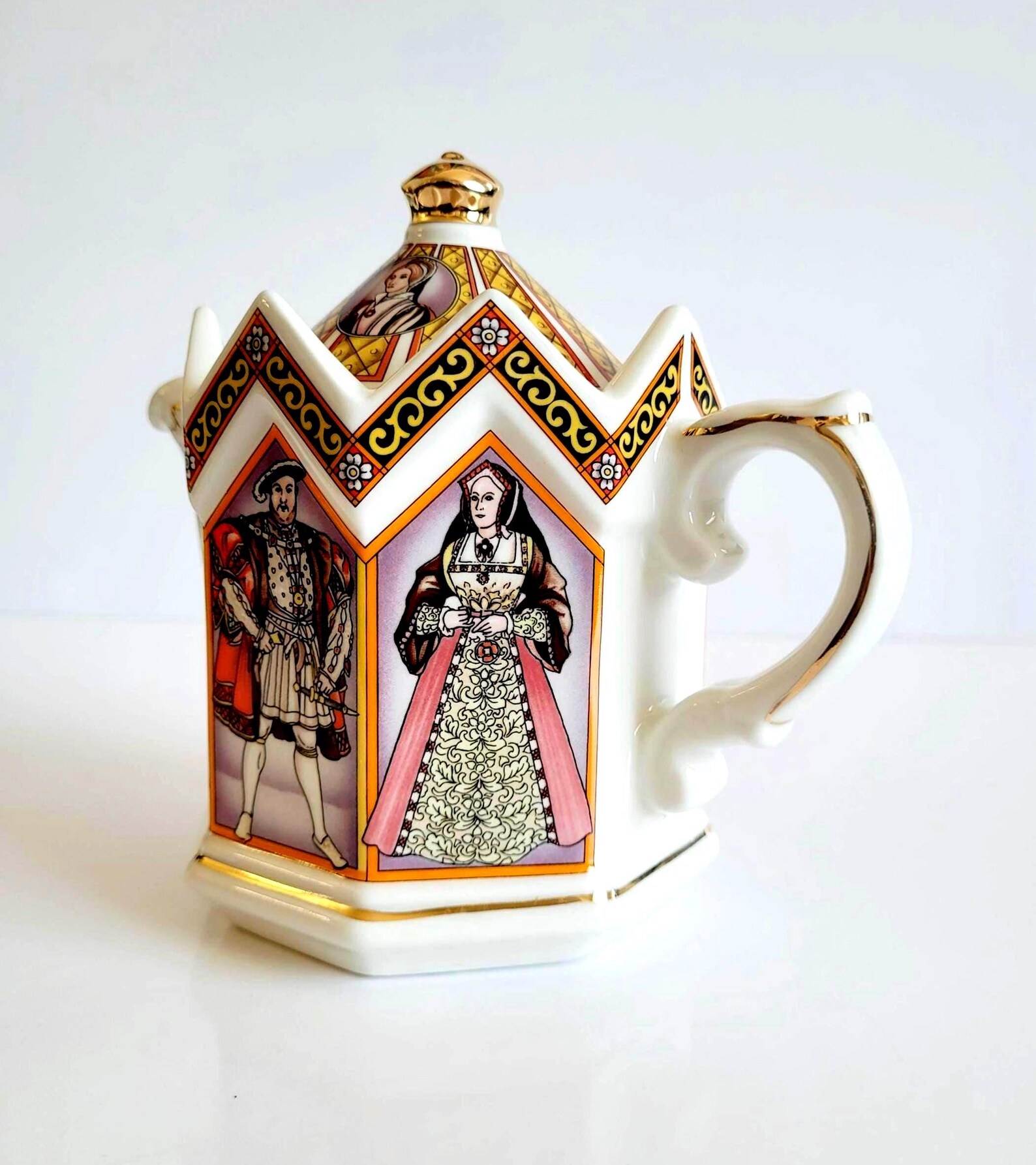 Sadler King Henry VIII and His Six Wives Teapot, Vintage English ...