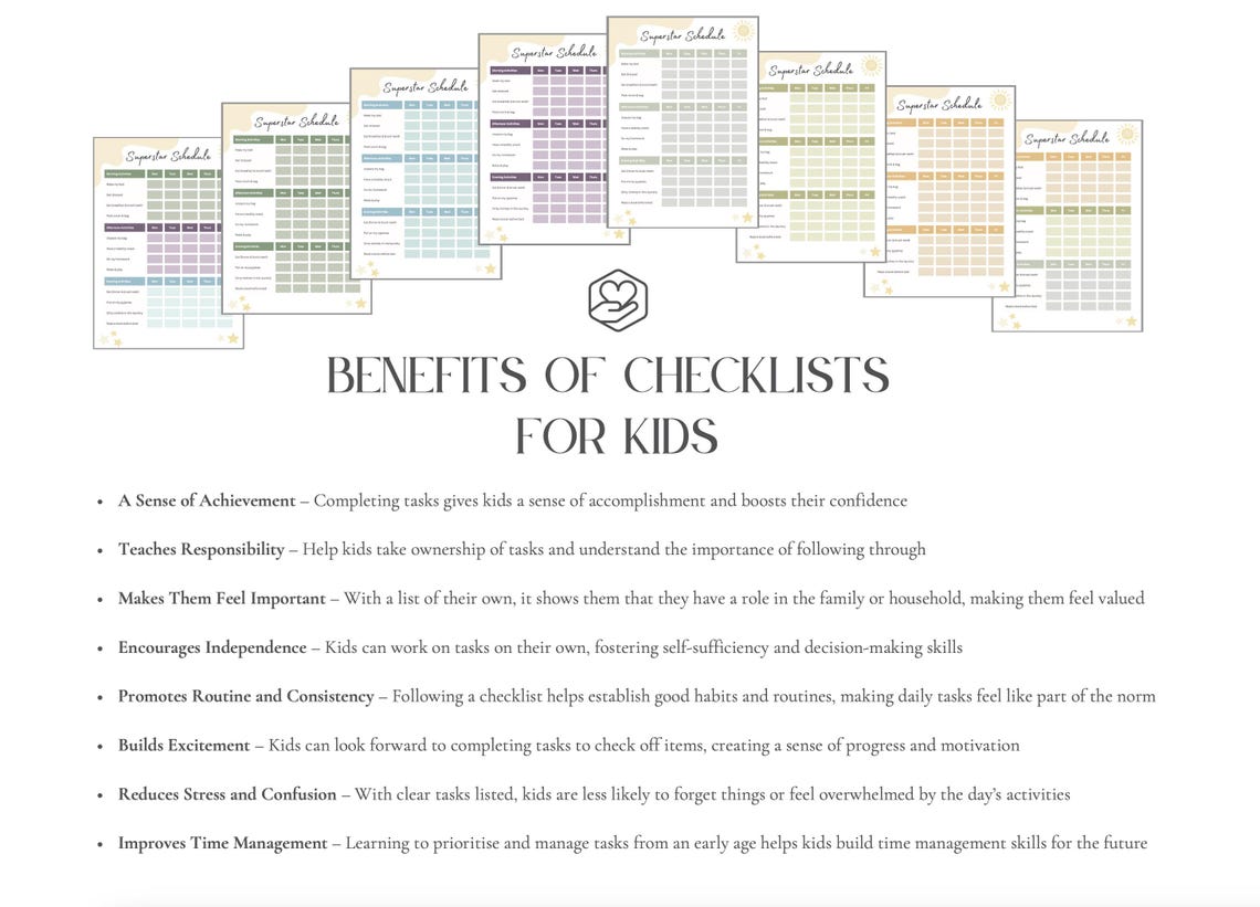 Printable Daily Routine | to Do List | Chore Chart | Checklist ...