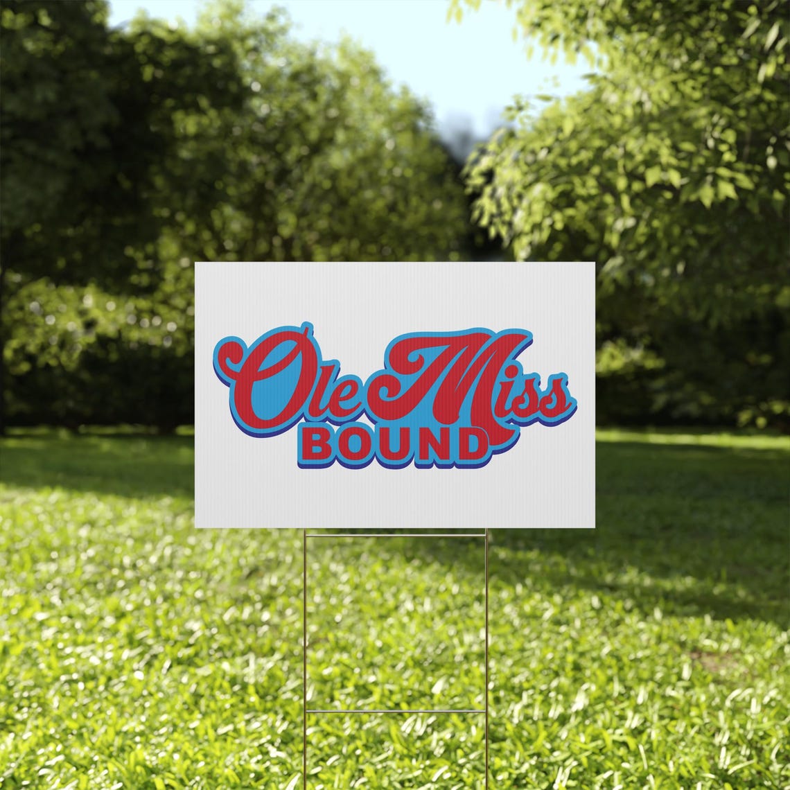 Ole Miss Bound Yard Sign, College Decor, Graduation Party Sign, School ...