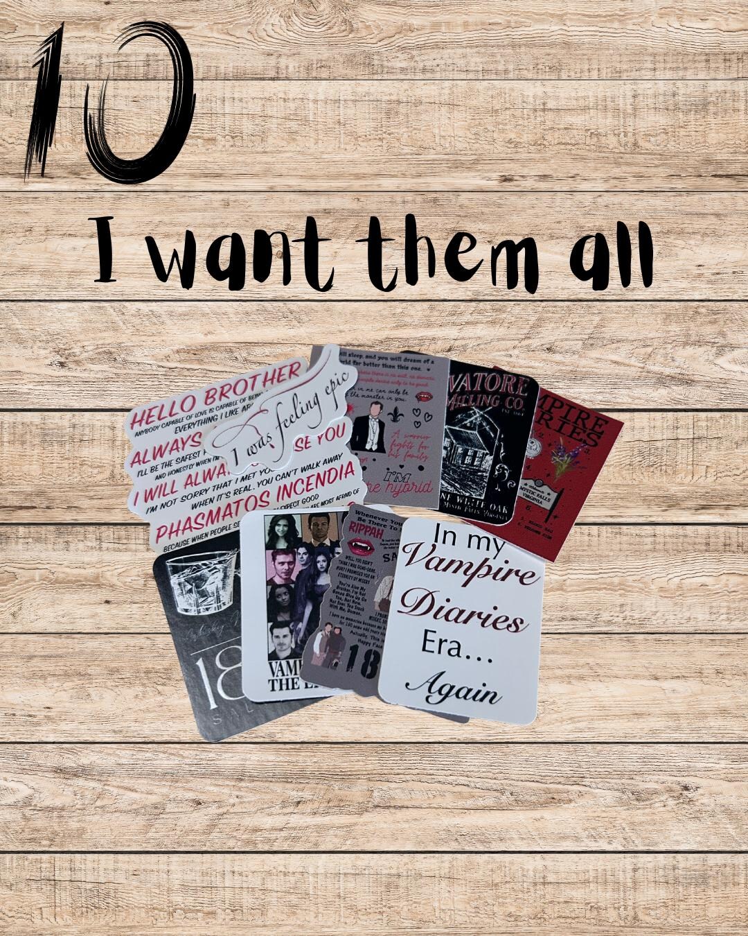 TVD Stickers, the Vampire Diaries, Kindle, Tumbler, Salvatore, Original ...