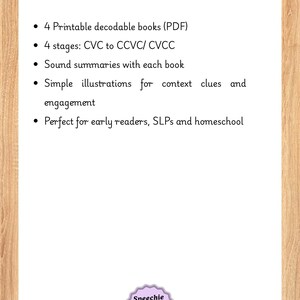 Decodable Books | CVC to CVCC | Phonics Printable | SLP + Homeschool ...