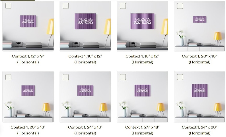 Masha Allah Calligraphy Canvas | Purple Striped Islamic Wall Art - Etsy