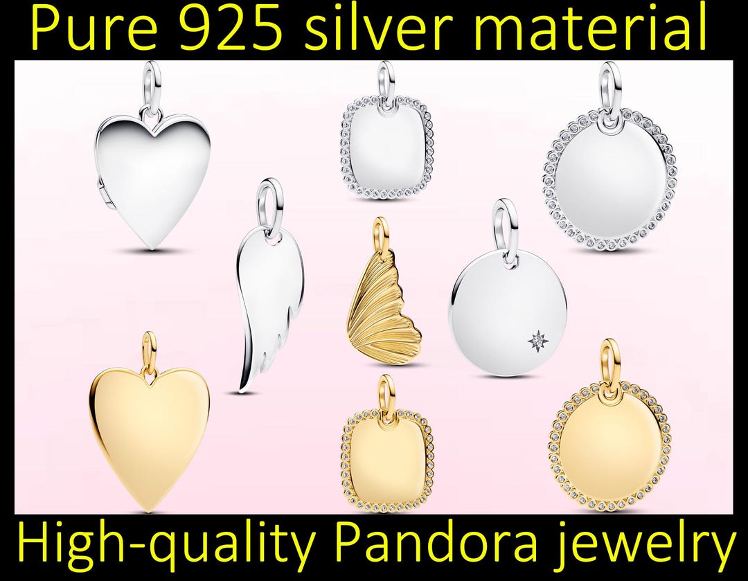 2025 New Model Simple Pandora S925 Pure Silver Jewelry Pendant Amulet ...