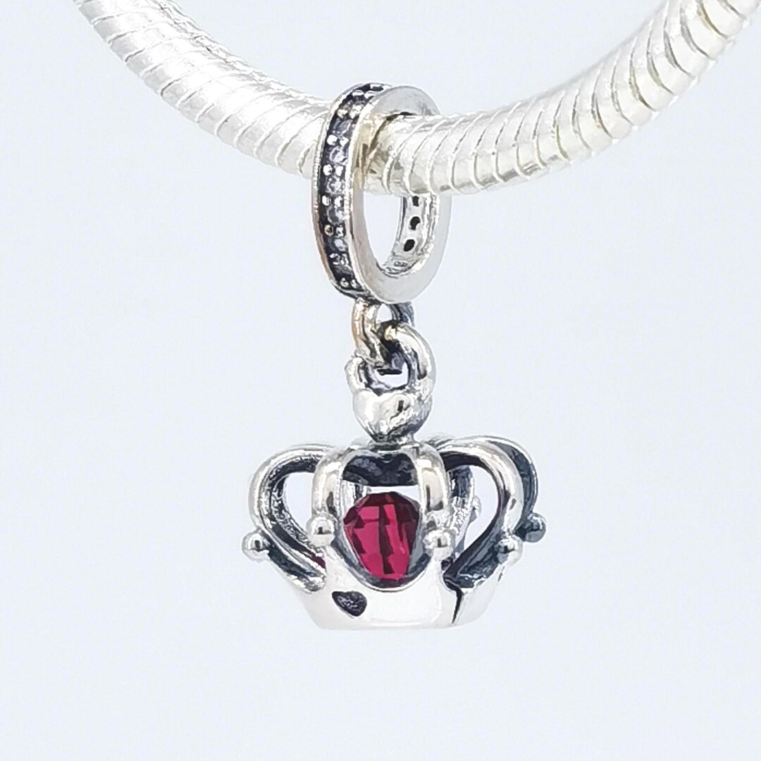 S925 Pure Silver Version of Disney Ole's Ruby Crown Pandora Jewelry ...