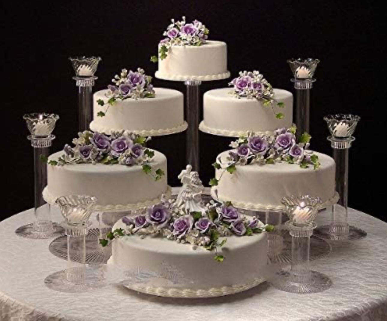 6 Tier Clear Wedding Cascade Cupcake Cake Stand (style R600) - Etsy