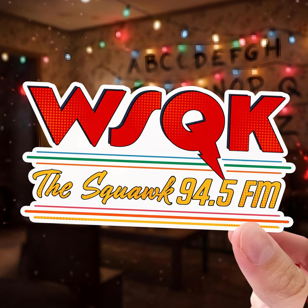 Wsqk the Squawk Sticker, 80s Inspired Broadcast Decal, Vintage Sci-fi ...
