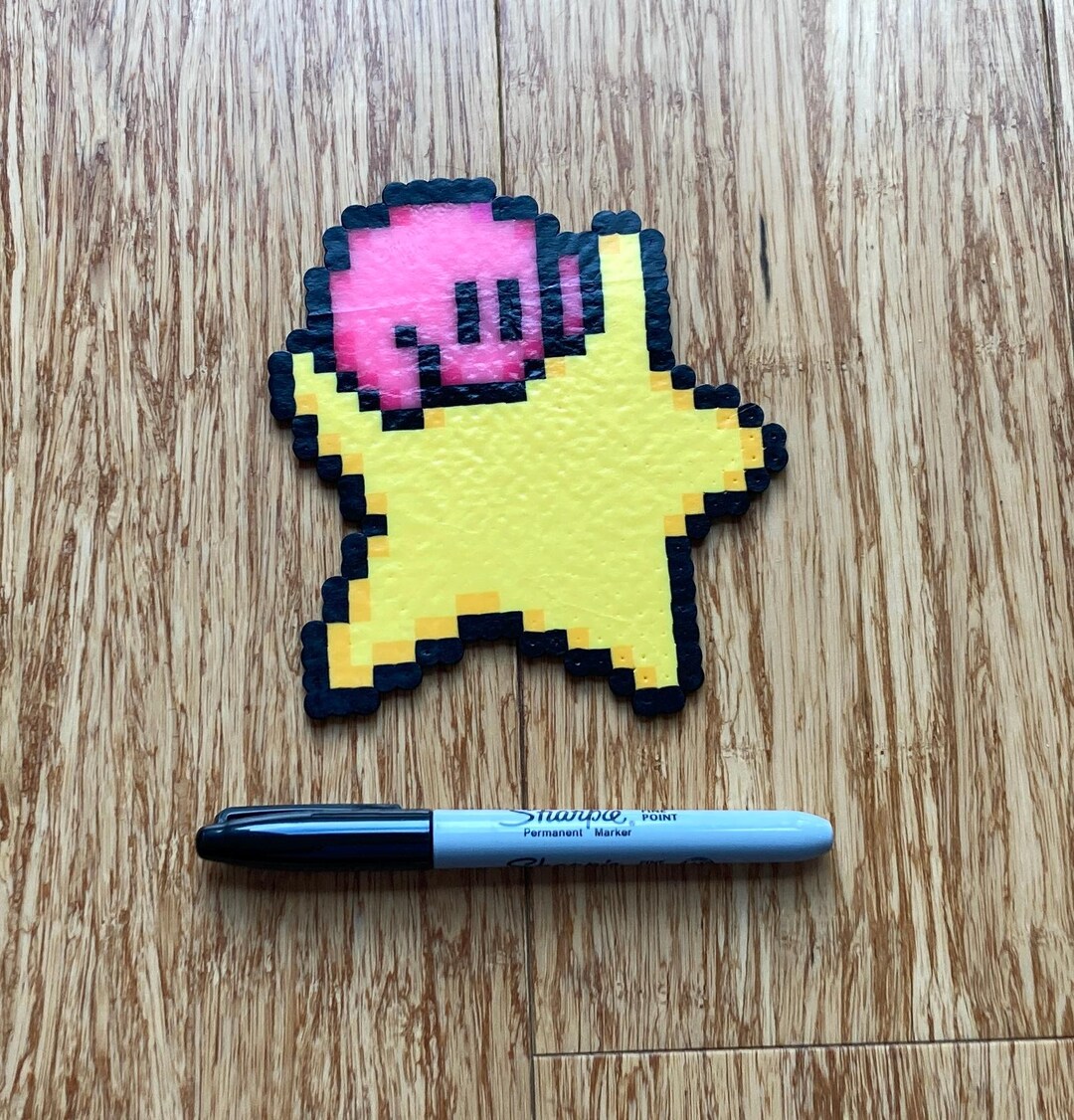 Warp Star Kirby Perler Bead - Etsy