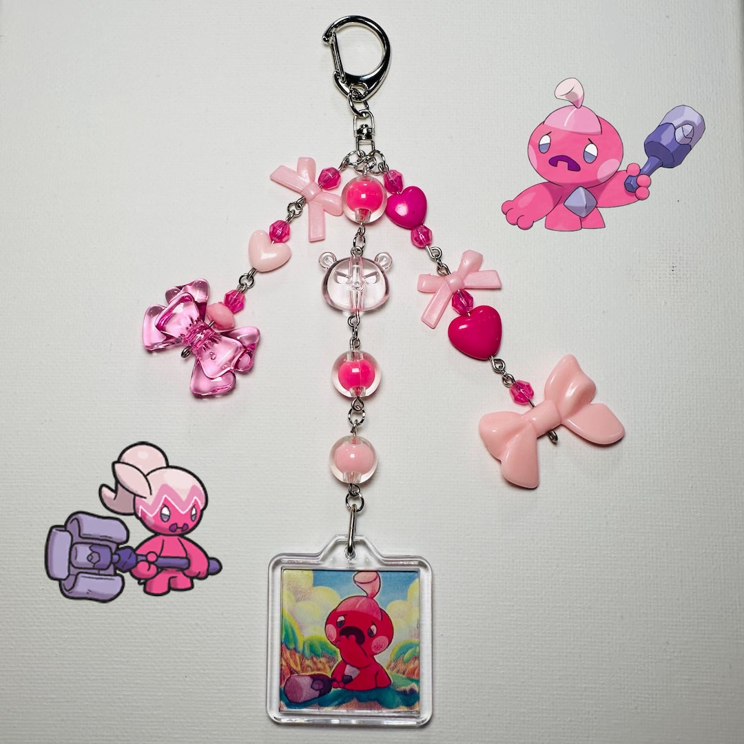 Tinkaton | Tinkatink | Pokemon Keychain | Cute | Pink | Handmade ...