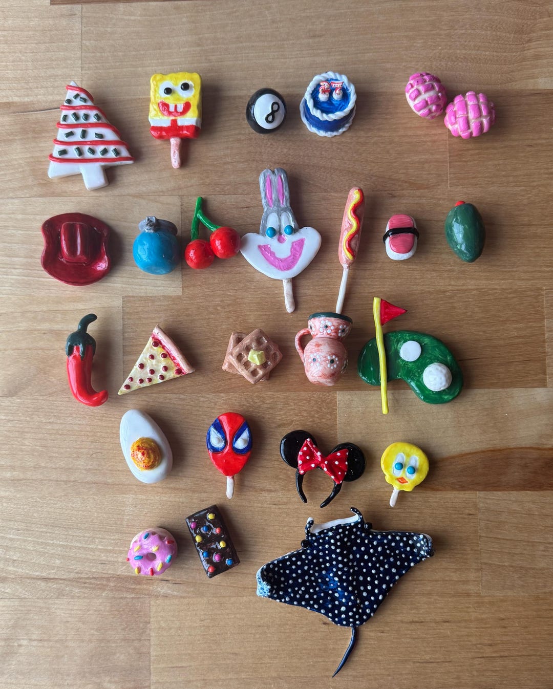 Handmade Polymer Clay Fridge Magnets - Etsy