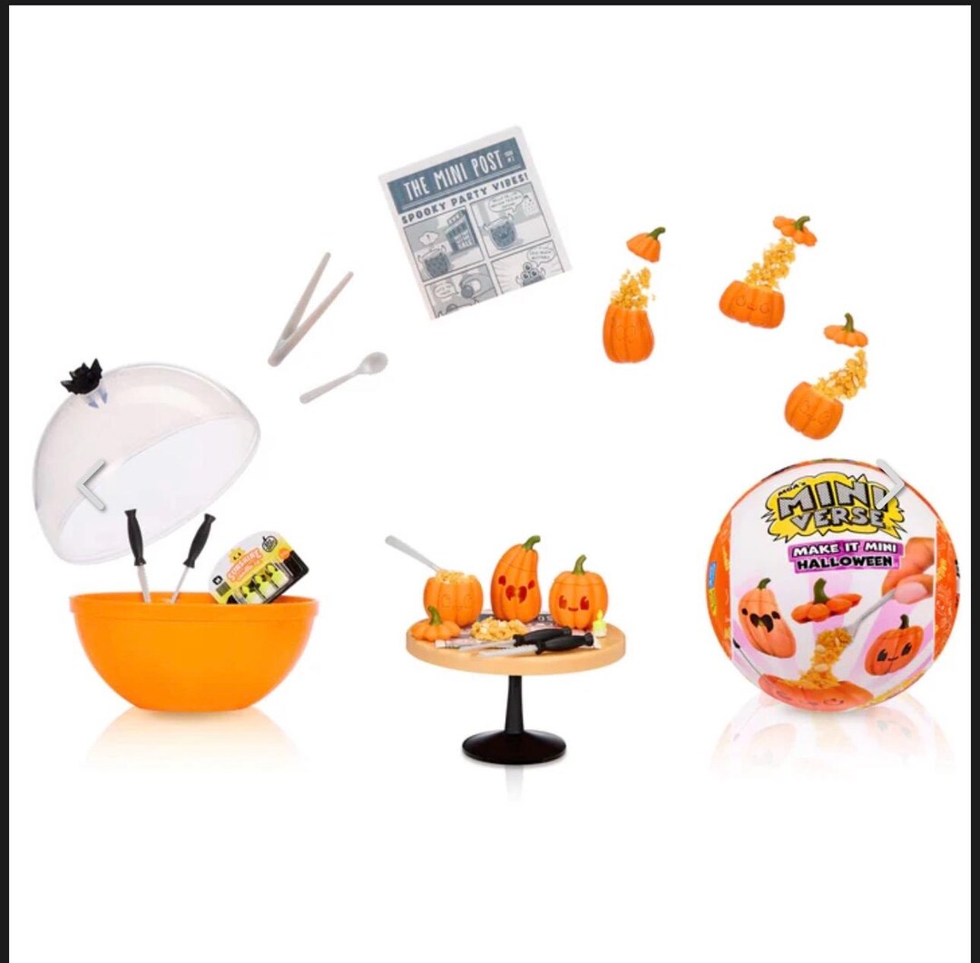 Miniverse Make It Mini Complete Ball 2025 Set Halloween Jack-o-lanterns ...