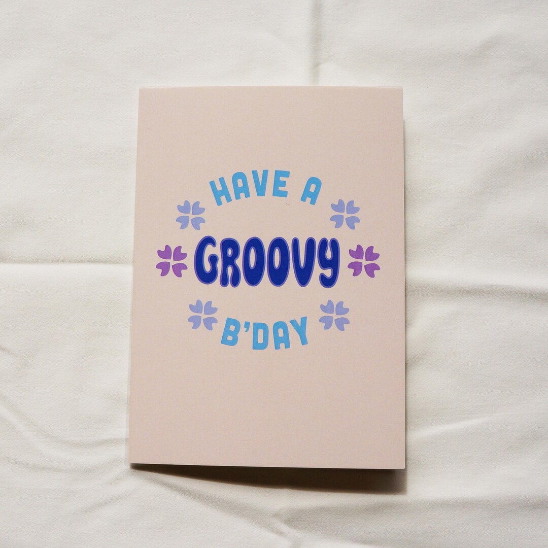 Super Groovy Birthday Card - Etsy