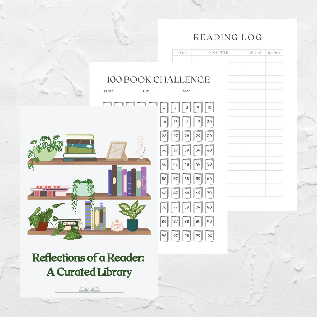 Printable Book Diary | Reading Journal | 100 Book Challenge & Book ...