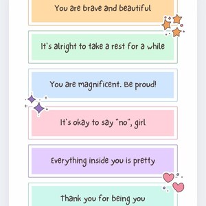 Daily Affirmation Poster Printable - Etsy