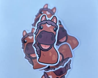 Customizable Horse Sticker Personal Decal Gift for Equestrian Handmade ...