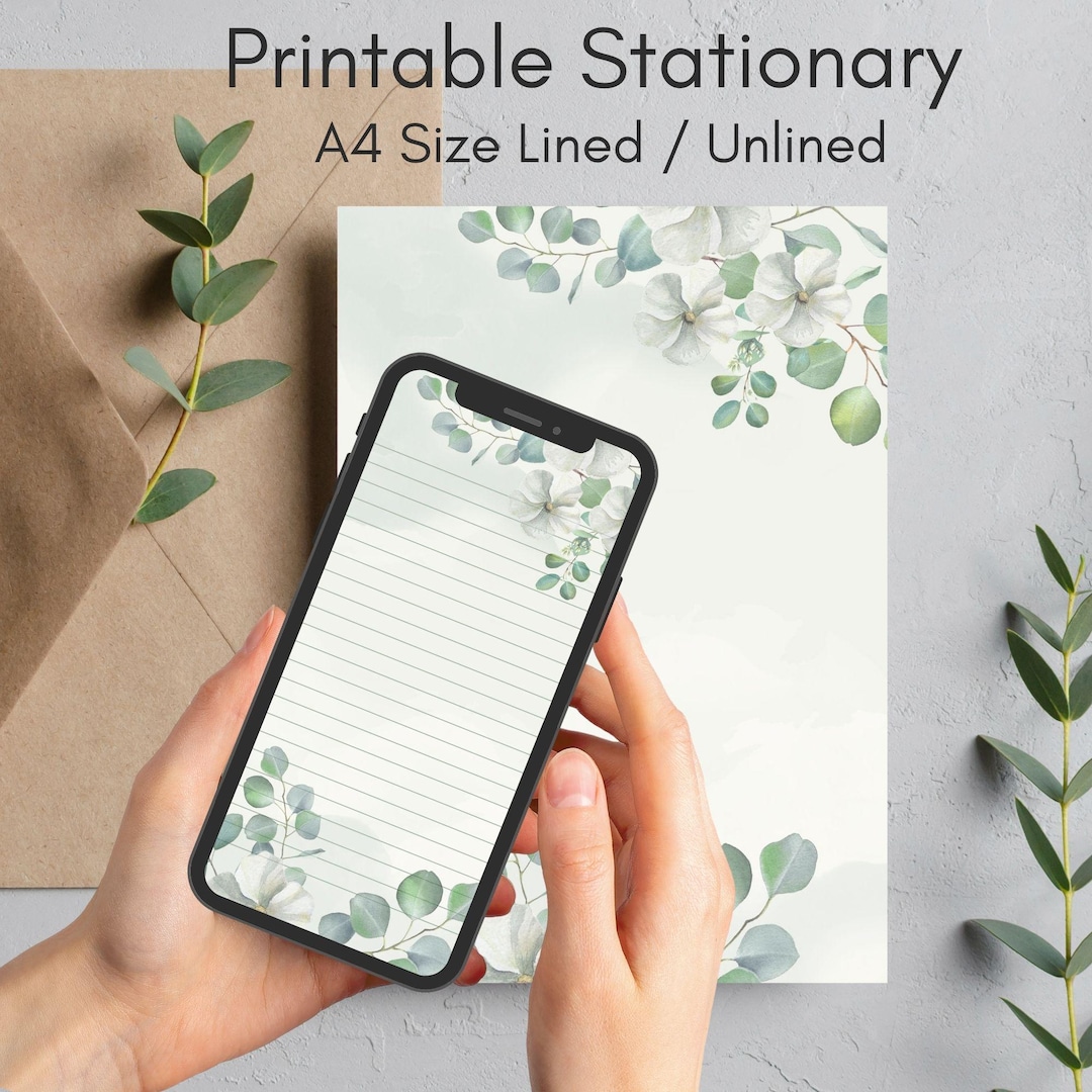 Printable Writing Paper, PRINTABLE Stationery, Printable Stationary ...