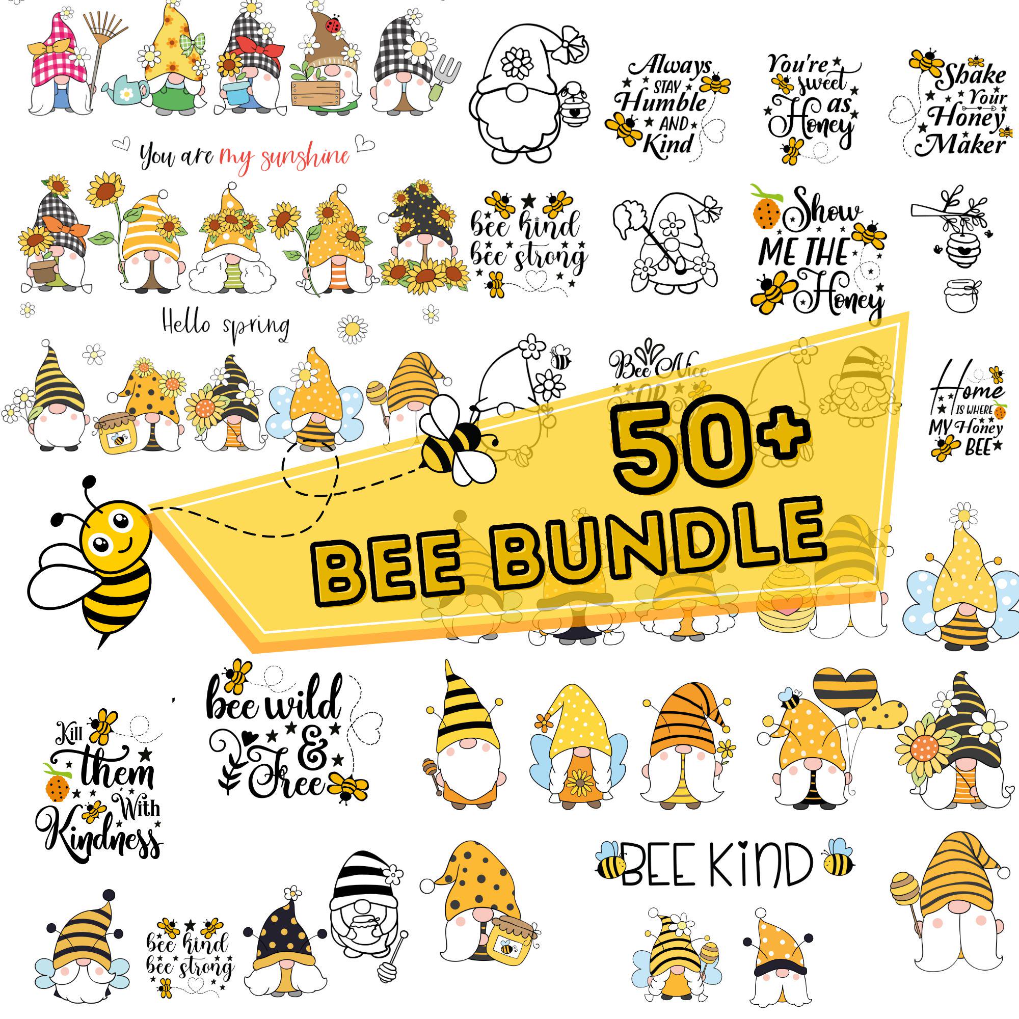Bee Svg Bundle, Bee Gnome Svg, Bee Png, Honeycomb Svg, Bee Clipart ...