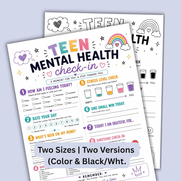 Wellness Journal Teen - Etsy