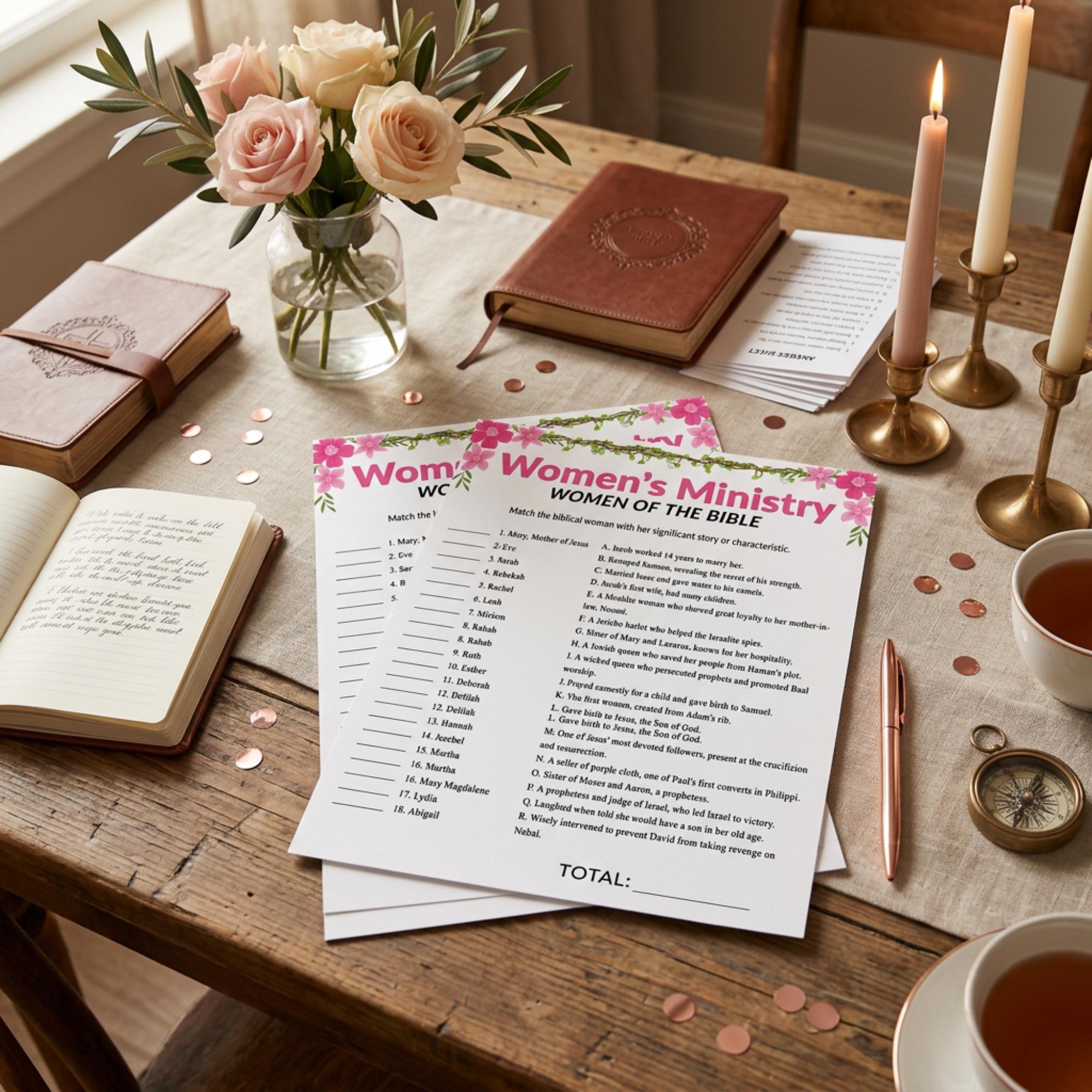 Women of the Bible Game | Printable Character Matching | Instant ...