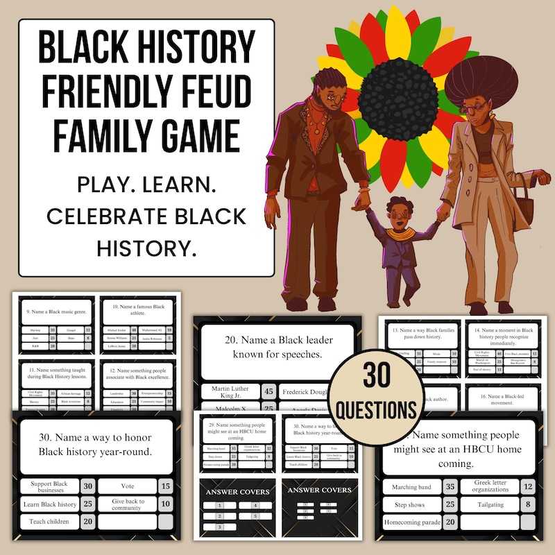 Black History Month Family Feud - Etsy