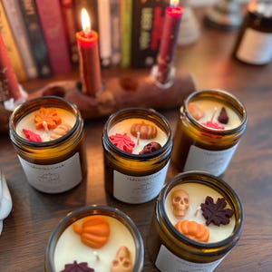 Mabon Soy Candle | Dark Maple Scent, Autumn Ritual Jar - Etsy Australia