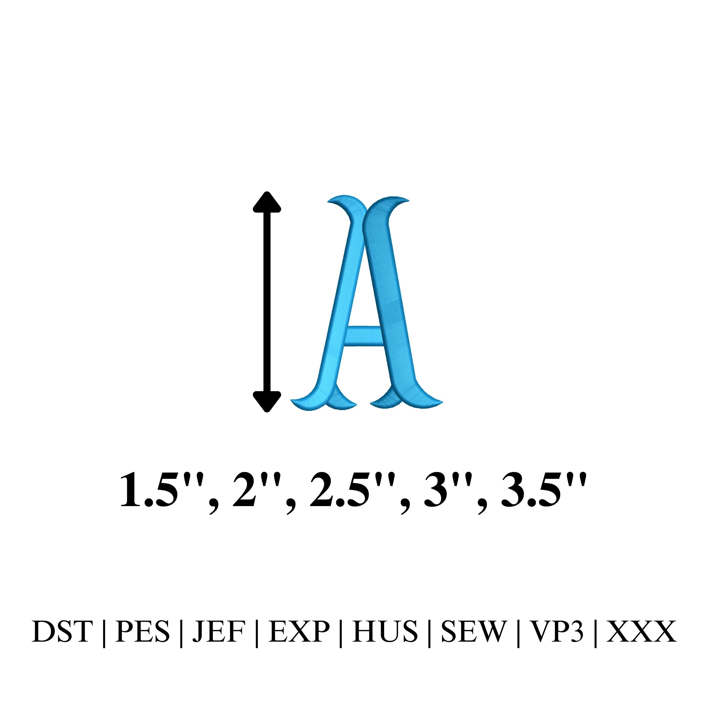 Fish Tail Font Embroidery, 3D Puff Embroidery Font, Trendy Font ...