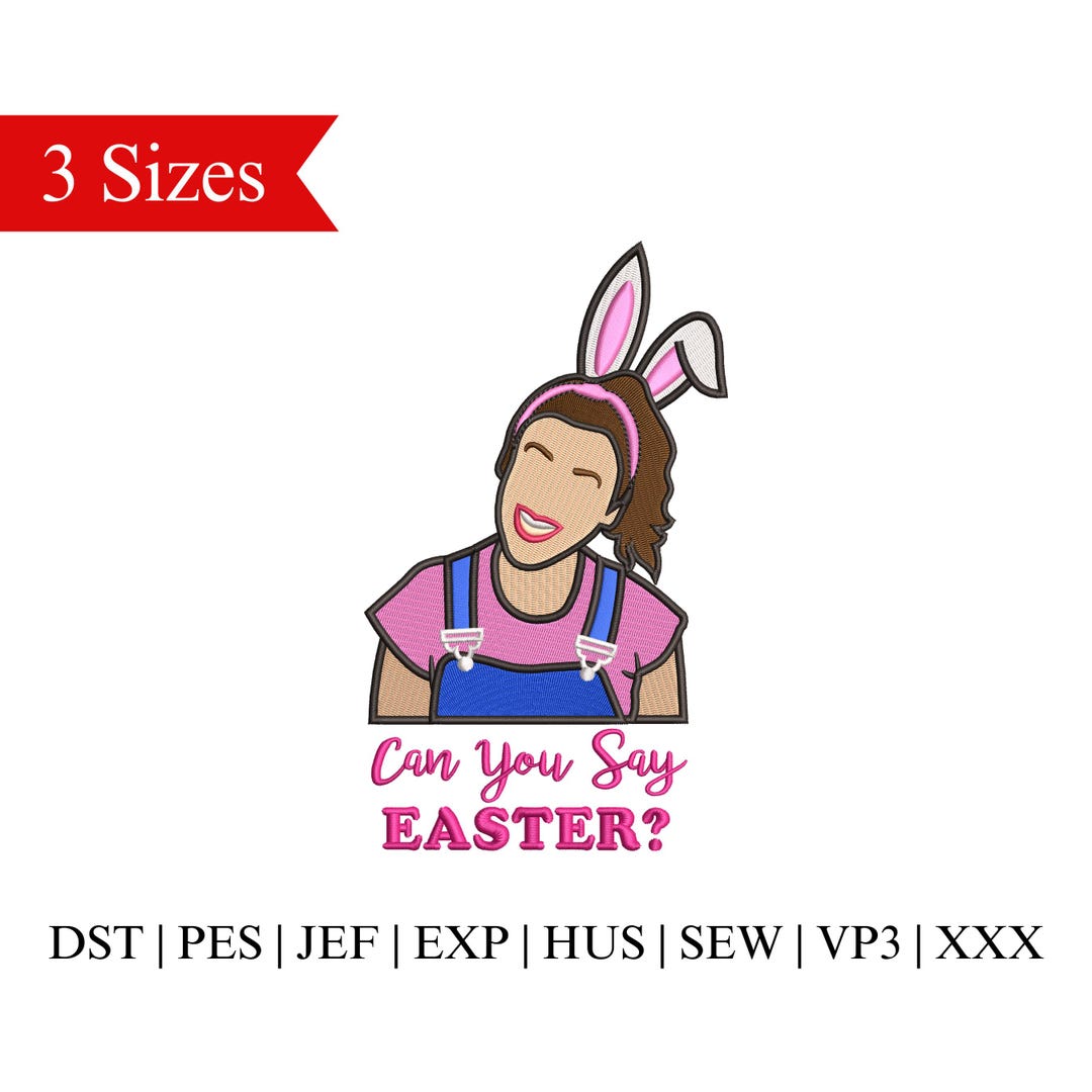 Ms Rachel Easter Bunny Embroidery Design - 3 Sizes (instant Download ...