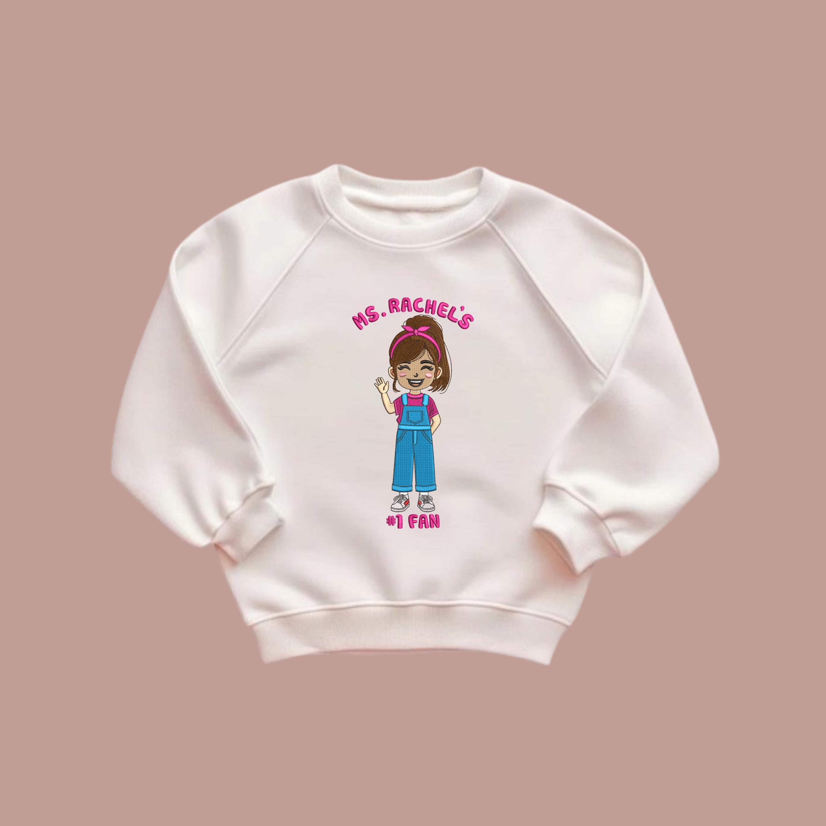 Ms Rachel Embroidery Design: Toddler #1 Fan (3 Sizes) (instant Download ...